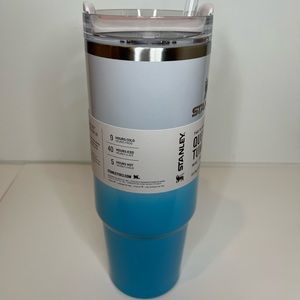Stanley | Dining | New Stanley Pool Ombre Blue Pink 3oz H20 Flowstate ...